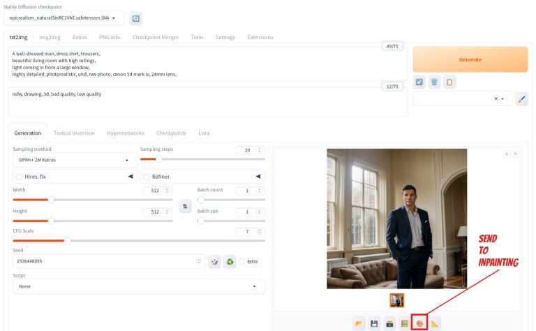 How to use Inpainting in Automatic1111 Part 1 : Small Area – howtosd.com